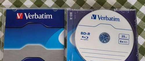 Диск Verbatim BD-R Blu Ray 25GB