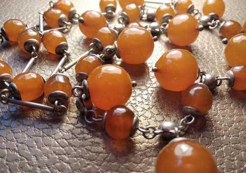 Бусы из СССР Янтарь крупный