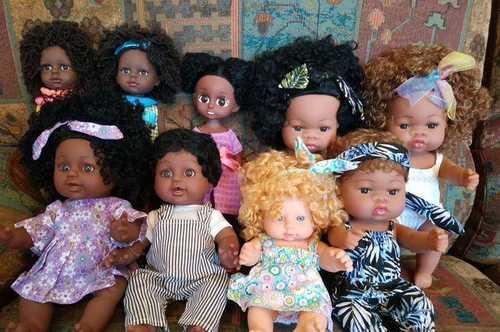 Куклы пупсы негритята африканская темнокожая