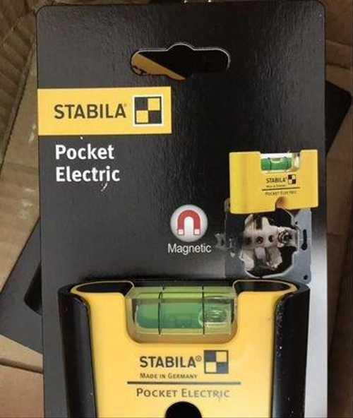 Уровень электрика Stabila Pocket с магнитом