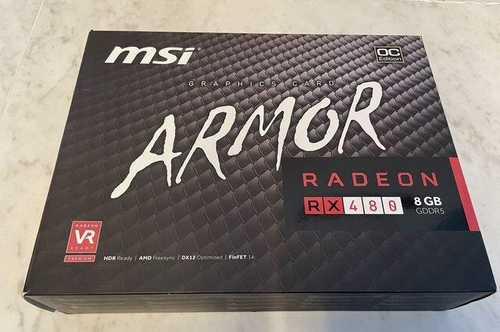 Видеокарта MSI Armor RX480 8gb