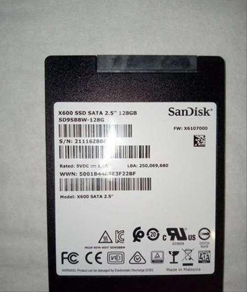SSD SanDisk X600 128GB