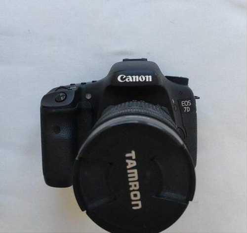 Canon EOS 7D + tamron макро объектив 28-75 зеркаль