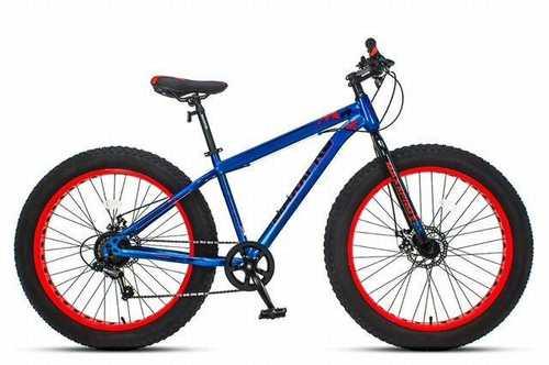Велосипед maxxpro fatbike Х26 26д сине-оранжевый