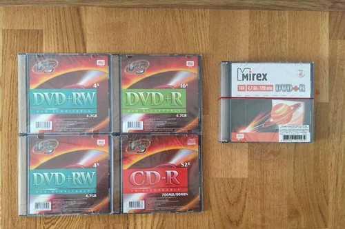 2 шт. DWD+RW (4,7 Gb) + 6 шт. DWD-R (4,7 Gb) + 1 ш