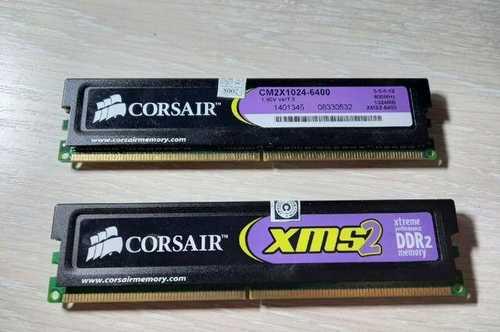Модуль памяти Corsair XMS2 DDR2 dimm 1 Гб PC2-6400