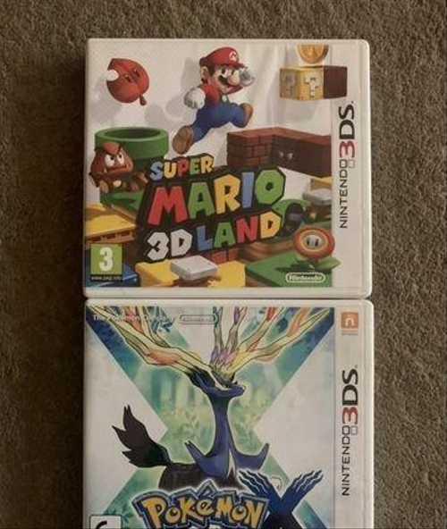 Ninendo 3ds Pokemon X, Super Mario 3D Land