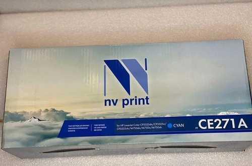 Совмест. картридж Nv print CE271A for HP cyan