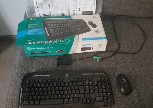 Клавиатура+Мышь Logitech Desktop EX-110 беспроводн