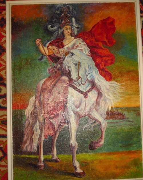 Копия картины(фрагмент) Рубенс"Захват юлианцев"