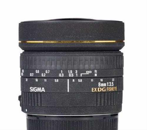 Sigma AF 8mm f/3.5 Macro EX DG Fisheyе (Canon EF)