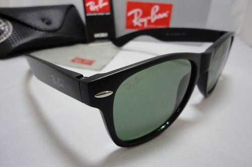 Очки матовые Стекло Ray Ban Wayfarer 2140 G черные