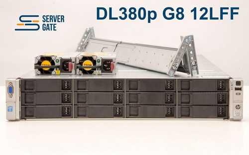 HP DL380p G8 12LFF 2x E5-2667v2 96 GB