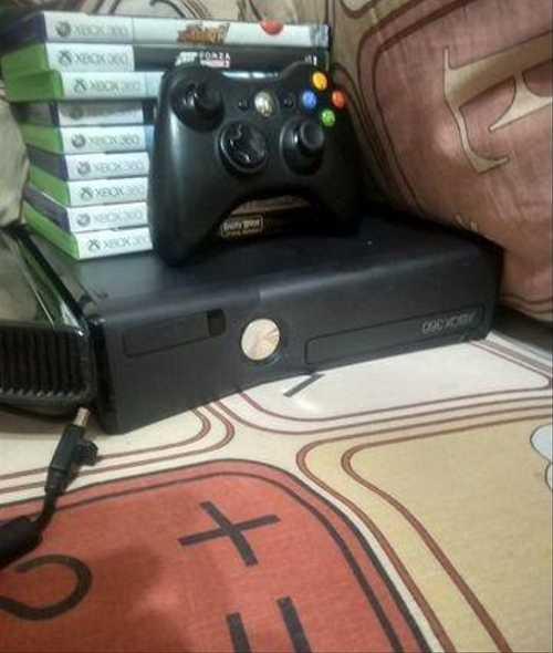 Xbox 360 Slim +320gb +kinect +9 игр