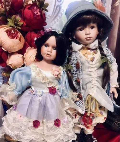 Куклы фарфоровые 53 см и 45 см, Германия, Франция