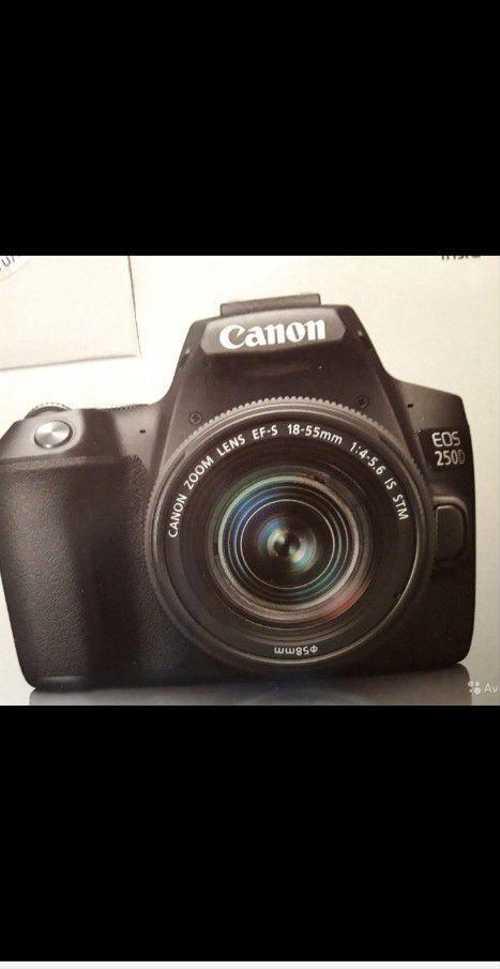 Зеркальный новый фотоаппаратcanon EOS 250 KIT