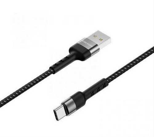 Кабель USB - Type-C (5A) "hoco X33" 1 м, черный