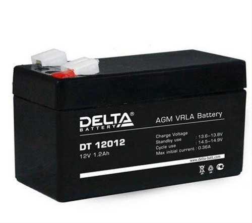 Аккумуляторная батарея 12В 1,2 а/ч DT 12012 Delta