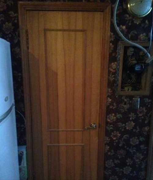 Дверь, дверное полотно массив сосна, б/у