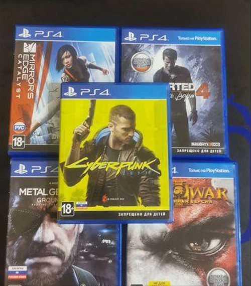 Игры Ps4 Mirror, s edge Uncharted 4 Metal gear God