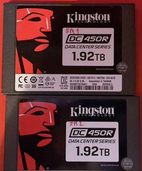 SSD диски серверные Kingston DC450R 1.92TB