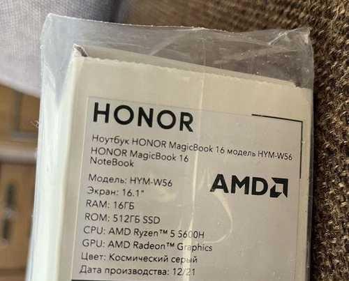 Honor magicbook 16 5600H