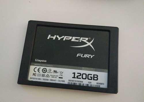 SSD Kingston hyperX fury 120gb