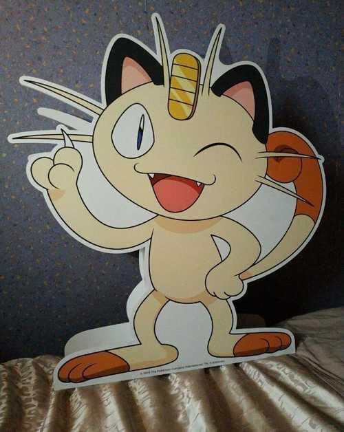 Meowth Мяут картонная фигура