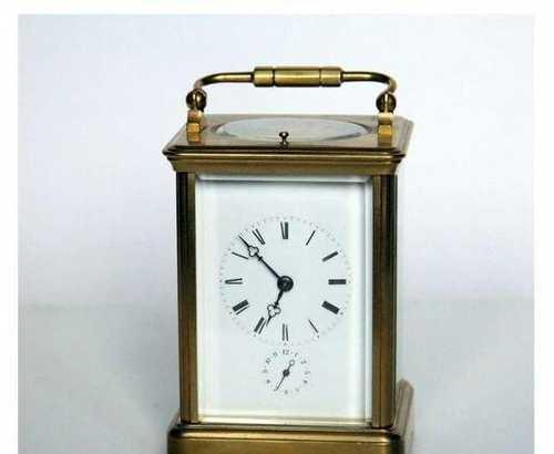 Антикварные каретные часы. Англия. 19 век