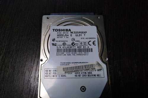 HDD 2.5" 320 Гб. Toshiba