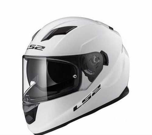Шлем LS2 FF320, белый, с очками, интеграл