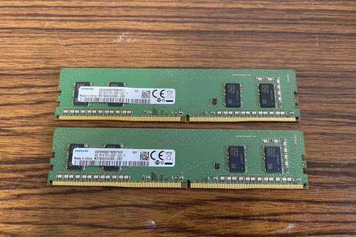 Оперативная память Samsung ddr4 2x4gb 2400MHz