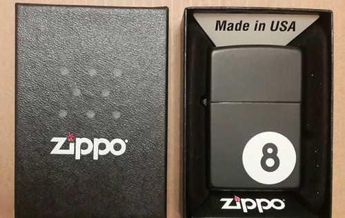 Зажигалка Zippo "8-ball" (black matte) арт.28432