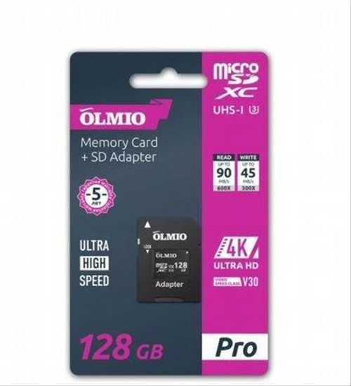 Карта памяти Olmio 128 гб microSD Class10 Новая