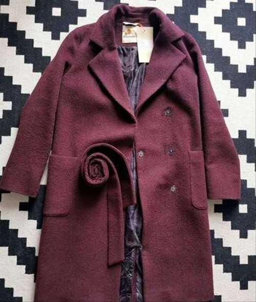 Пальто женское демисезонное шерстяное, 42 размер