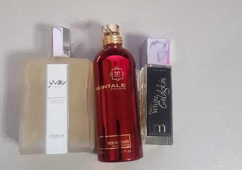 Caron Yuzu man. montale vetiver. White gold
