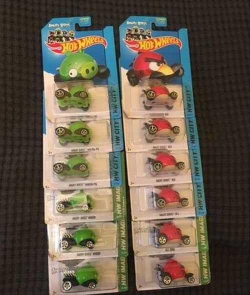 Hot Wheels Angry Birds Red Bird + Green Pig