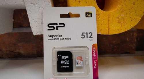 Карта памяти Silicon Power Superior V30 A1 512 GB