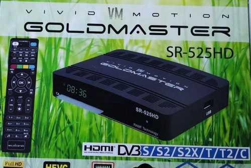 Комбо-ресивер GoldMaster SR-525HD S2/S2X/T2/C