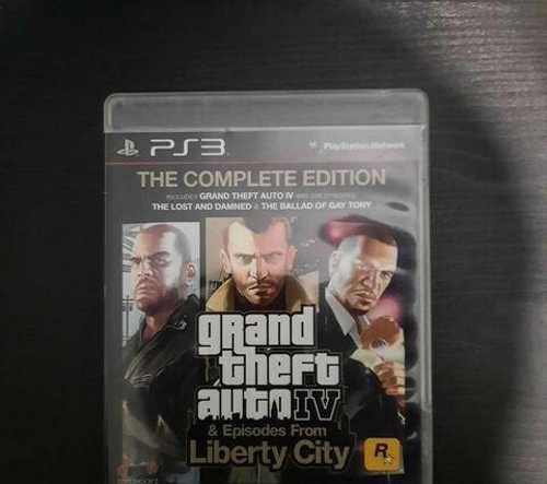 Диск GTA 4 & Episodes from liberty city PS3