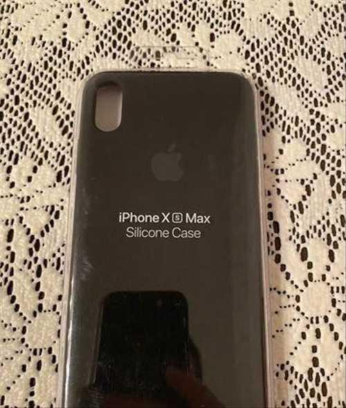 Новый чехол iPhone XS Max Silicon Black mrwe2ZM/A