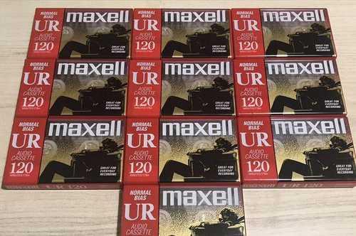Аудиокассеты Maxell UR120 новые в упаковке 10 штук
