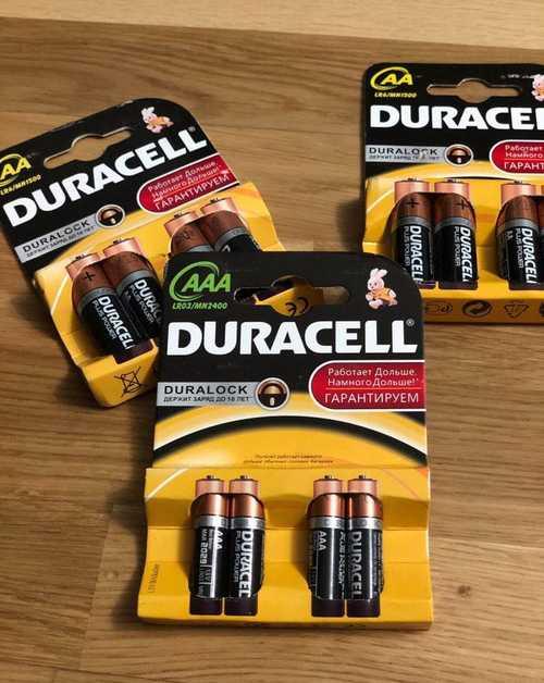Батарейки Duracell AAA мизинчиковые