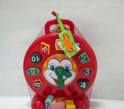 Развивающая игрушка Часы "Клоун" с фигурками