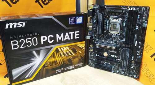Материнская плата s1151 MSI B250 PC mate