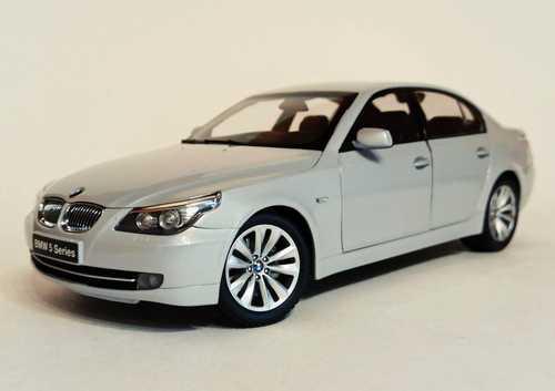 Bmw E60 550i Рестайлинг Pearl Silver 1:18 Kyosho