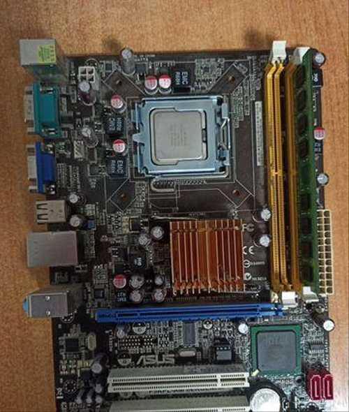 Комплект материнская плата, процессор LGA775, RAM