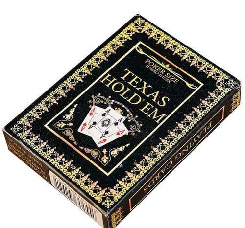 Карты для покера "Texas Holdem Black"