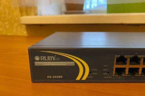 Управляемый Коммутатор RubyTech ES-2226C