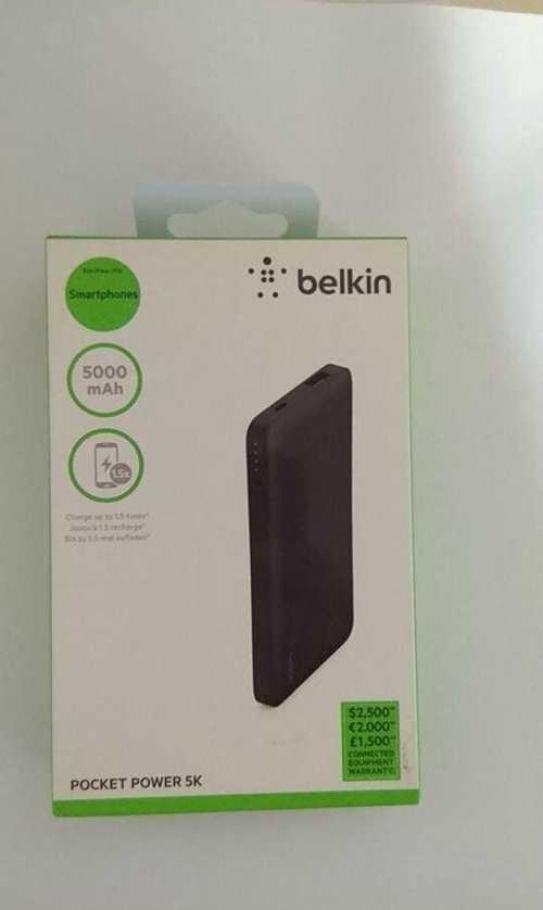 Powerbank аккумулятор Belkin Pocket Power 5K